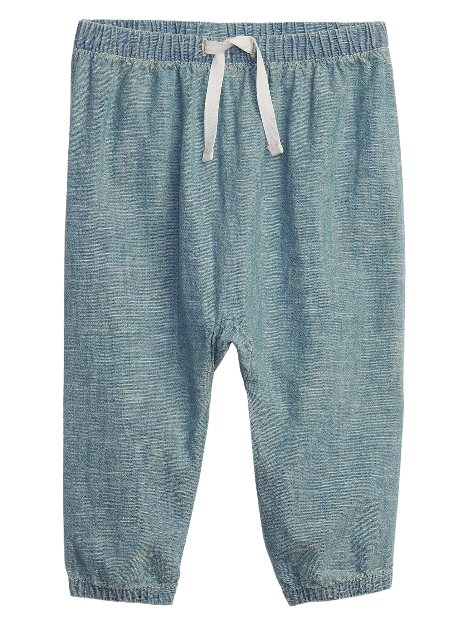 GAP Unisex Baby Chambray Pants, Chambray 042, 3-6 Months US