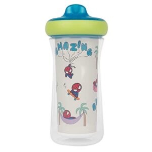 The First Years Marvel Insulated Sippy Cups - Spill Proof Insulated Toddler Cups with Bite-Resistant Hard Spout - 9 Ounces - 2 Count