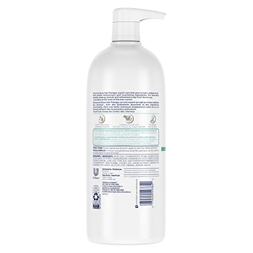 Dove Hair Therapy Shampoo for Dry Scalp Dry Scalp Care Hair Shampoo with Vitamin B3 33.8 fl oz