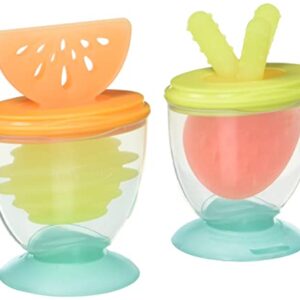 Infantino 3-in-1 Teethe, Taste & Take-Along Teethers - Combo Strawberry & Orange - BPA-Free - Soothe Sore Gums - for Infants 3M+