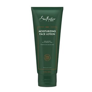 sheamoisture men lotion for soft, smooth skin daily moisturizing face lotion dermatologist-tested skin care proven to prevent razor bumps when using our system 3.5 oz