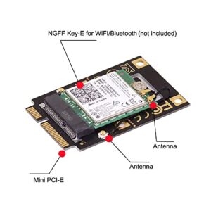 NFHK NGFF M.2 Key-A to Mini PCI-E PCI Express Converter Adapter for 9260 8265 7260 AC Card