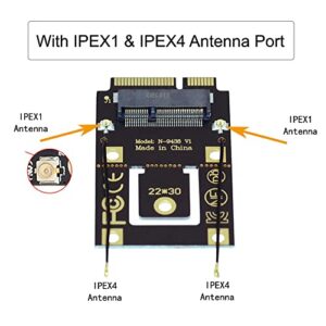 NFHK NGFF M.2 Key-A to Mini PCI-E PCI Express Converter Adapter for 9260 8265 7260 AC Card