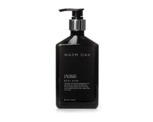 gilchrist & soames warm oak body wash and shower gel - 9oz - natural, essential oils, all skin types, zero parabens, sulfates, and phthalates