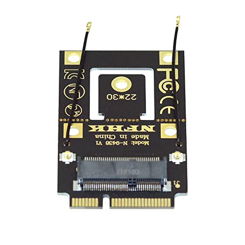 NFHK NGFF M.2 Key-A to Mini PCI-E PCI Express Converter Adapter for 9260 8265 7260 AC Card