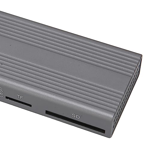 USB C SSD Enclosure USB C Hard Drive Enclosure 10Gbps M.2 NVME SSD Enclosure for Tablets Computers Game Consoles PS5(Silver)