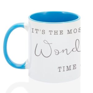 by Unbranded Latte Cup It's The Most Wonderful Time of The Year Funny Cup for Men Women Him Her Coffee Mug Novelty Birthday Gift 11OZ