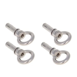 heyiarbeit m10 x 60 expansion eyebolt eye nut screw with ring 304 stainless steel anchor raw bolts 4pcs