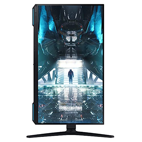 SAMSUNG 28" Odyssey G70A Gaming Computer Monitor, 4K UHD LED Display, HDR 400, 144Hz, G-Sync and FreeSync Premium Support, Front Light Panels, LS28AG700NNXZA, Black (Renewed)