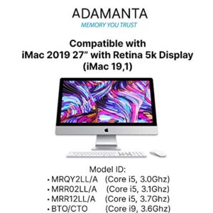 Factory Original 16GB (2x8GB) Memory Upgrade for 2020 & 2019 Apple iMac 27" w/Retina 5K Display & 2018 Apple Mac Mini DDR4 2666Mhz PC4-21300 SODIMM 1Rx8 CL19 1.2v RAM Adamanta