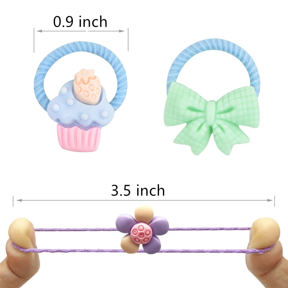 70Pcs Cute Small Baby Hair Ties - Colorful Hair Accessories Ponytail Holders Elastic Hair Rubber Bands Hair Accessories For Baby Girls Toddler Girl