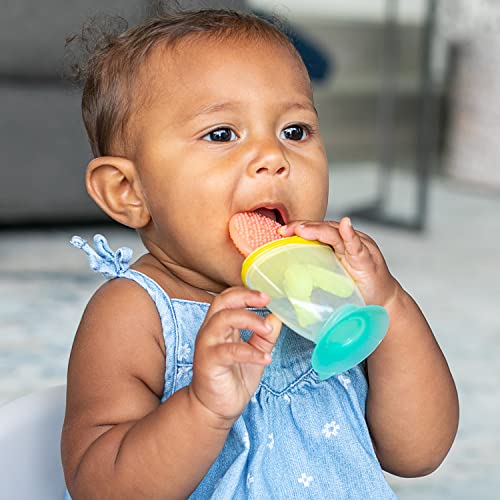 Infantino 3-in-1 Teethe, Taste & Take-Along Teethers - Combo Strawberry & Orange - BPA-Free - Soothe Sore Gums - for Infants 3M+