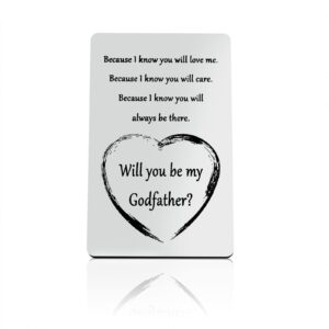 fathers day jewelry godfather gift from godchild will you be my godfather engraved wallet card gift baptism gift new uncle gift godfather proposal gifts baptism christmas baby shower christening gift