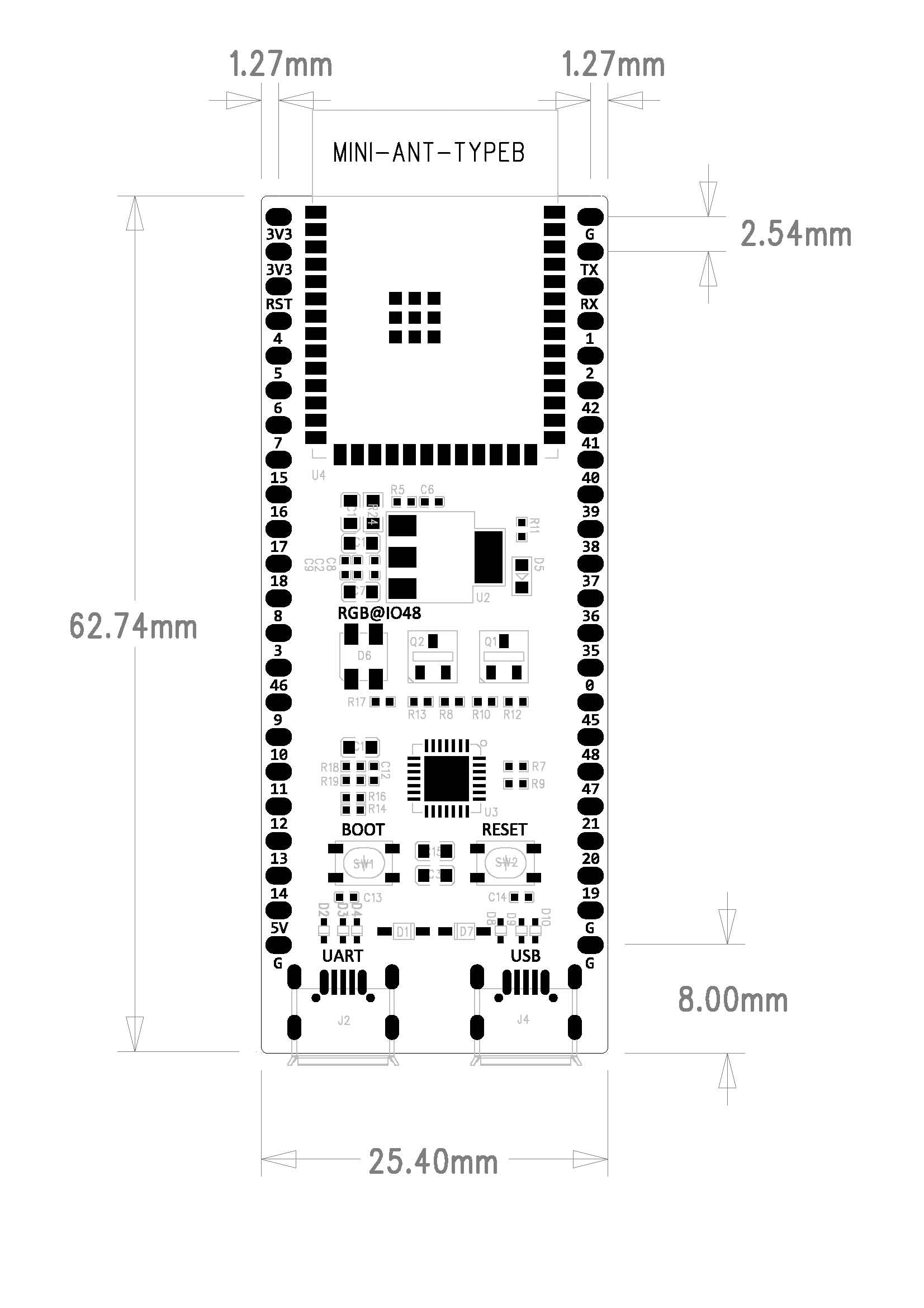 DIYmall ESP32-S3-DevKitC-1 N8R8 ESP32 S3 Development Board ESP32-S3-WROOM-1 Module Integrates Complete Wi-Fi+BT+BLE Functions,8MB Flash+8MB PSRAM