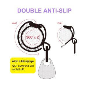 Stroller Hook,Non Slip Stroller Hooks, Bag Clip for Stroller, Mommy Buggy Clips,Can Safely Hang Shopping Bags and Wallets on The Stroller,Suitable for All Strollers (Pack of 4, Black)