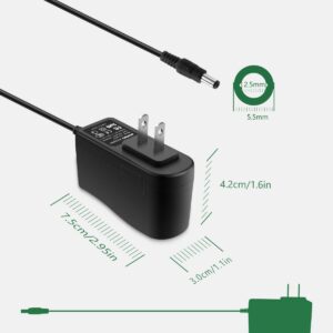 9V AC DC Adapter Charger for DYMO LabelManager 160 LM-160 LM-500TS 100 150 210D 220P 350 LM210D LM-200 LM-150 Rhino 6000 5200 4200 1738976 Handheld Label Maker Printer, JOVNO 9V 1.6A Power Supply