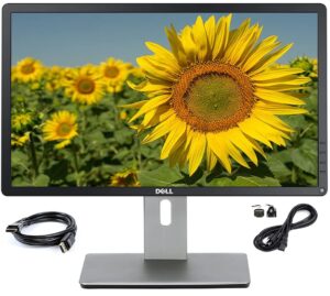 dell p2016 widescreen 20 inch led monitor, vga, display port, 16.7 million colors, 178 degree viewing angle, built-in usb hub, hd at 60hz, 8ms response time (renewed)