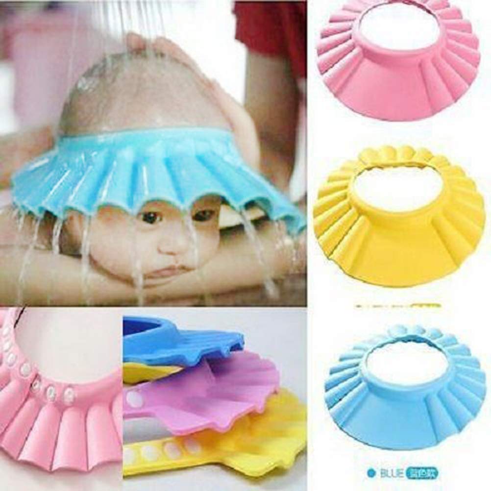 Baby Shower - Soft Adjustable Visor Hat Shampoo Shower Bathing Bath for Toddler, Baby, Kids, Children Boys Girls