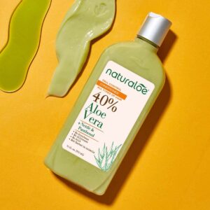 Naturaloe - Hair Fall Control Conditioner - 100% Vegan Formula Infused with 40% Aloe Vera Gel, EcoFriendly, Cruelty Free, No Parabens, No Silicones - 12 fl oz