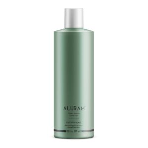 aluram curl shampoo, clarifying coconut water infused and lightweight cleansing for curly hair, 12 fl oz