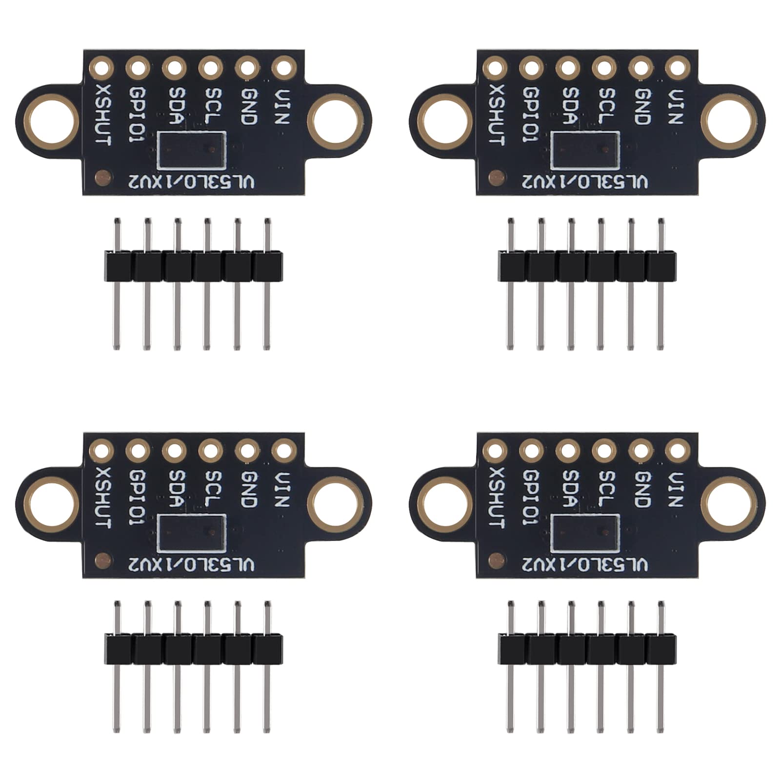 DWEII VL53L0X Time-of-Flight Flight Distance Measurement Sensor Breakout VL53L0X ToF Laser Range Finder Pack of 4