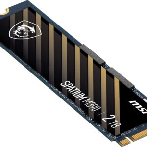 MSI SPATIUM M390 NVMe M.2 2TB Internal Gaming SSD PCIe Gen3 up to 3300MB/s 3D NAND Up to 1200 TBW