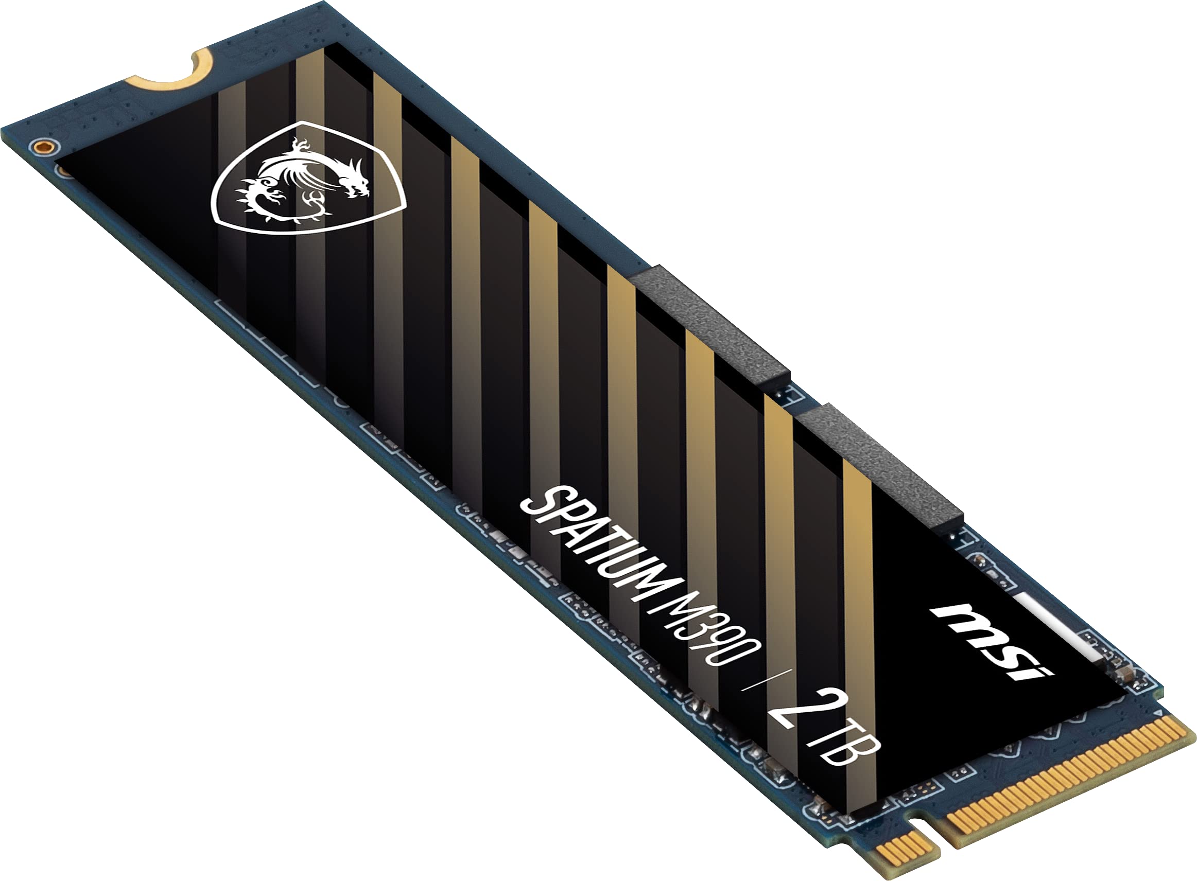 MSI SPATIUM M390 NVMe M.2 2TB Internal Gaming SSD PCIe Gen3 up to 3300MB/s 3D NAND Up to 1200 TBW