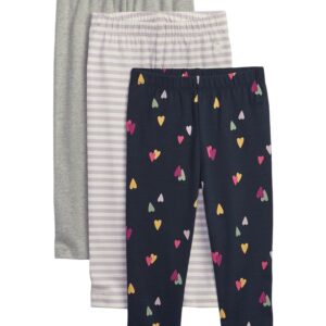 GAP Baby Girls Pull-on Legging, Navy Hearts, 4T US