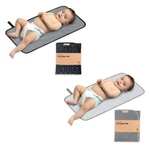 keababies portable diaper changing pad - waterproof foldable baby changing mat - travel diaper change mat - lightweight changing pads for baby - baby changer - machine washable