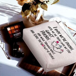 WELLBANEE Friend Gifts for Women, Friendship Birthday Gifts for Women, Makeup Bag for Friend Bestie BFF - MB003