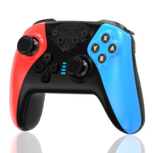 szyuyu switch controller for nintendo switch,switch pro controller for wireless switch/switch lite remote with dual vibration/led keys light, gyro axis, motion support wake up and adjustable turbo