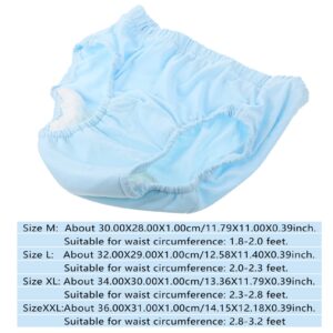 Cabilock Elderly Anti-Urine Old Man Costume for Adults Plus Size Lingerie for Women Costumes for Men Incontinence Elderly Diaper Elderly Underpants Multipurpose Nappy Cotton