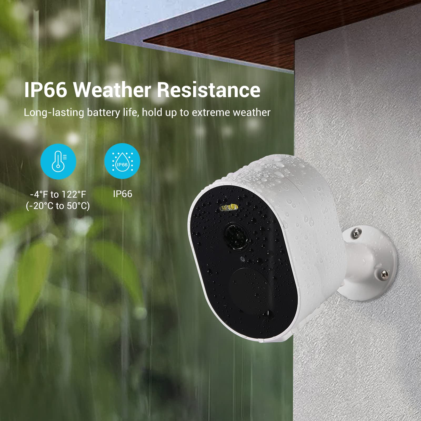 blurams Solar Security Cameras Outdoor with 2K, Cameras for Home Security with Color Night Vision, IP66 Weatherproof, PIR Human Detection, 2-Way Audio w/Siren & Spotlight, Works w/Alexa