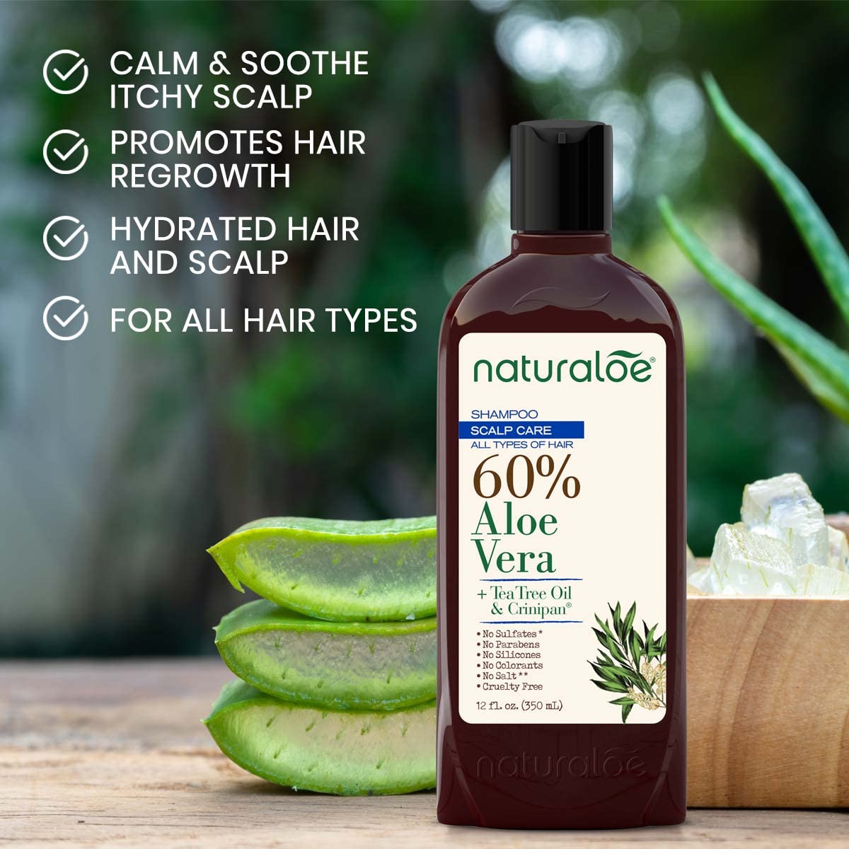 Naturaloe - Scalp Care - 60% Aloe Vera (Shampoo)