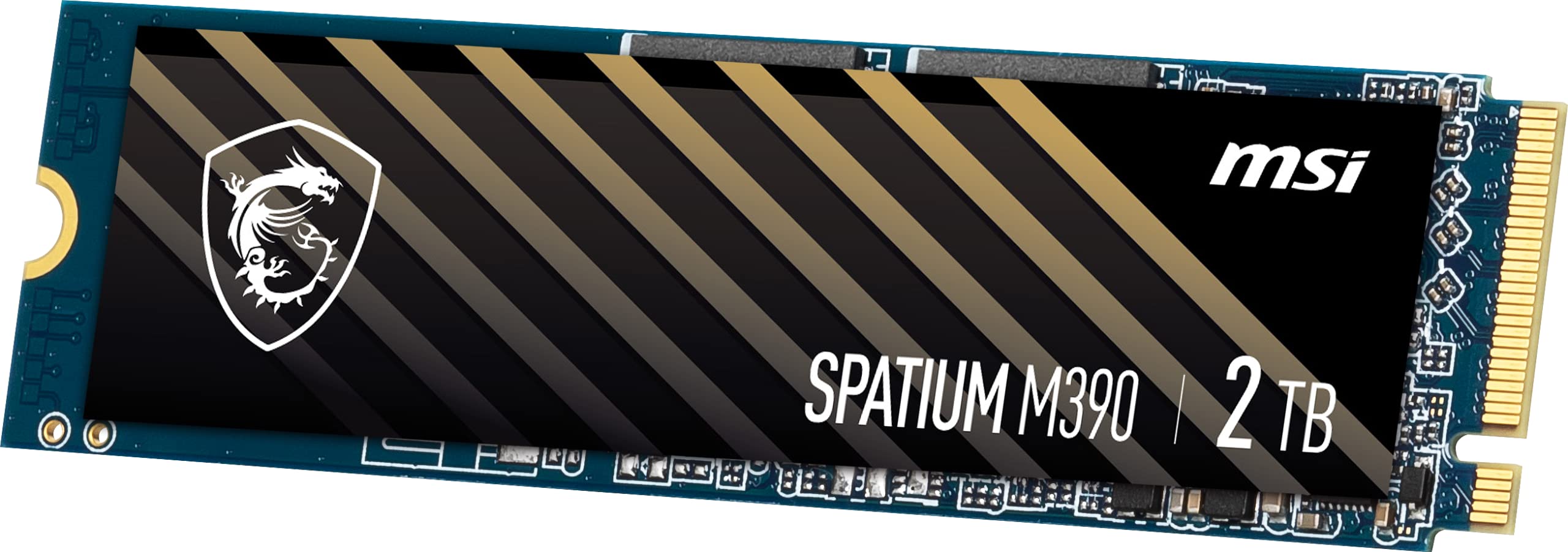 MSI SPATIUM M390 NVMe M.2 2TB Internal Gaming SSD PCIe Gen3 up to 3300MB/s 3D NAND Up to 1200 TBW