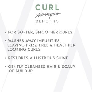 ALURAM Curl Shampoo, Clarifying Coconut Water Infused and Lightweight Cleansing For Curly Hair, 33.8 Fl Oz