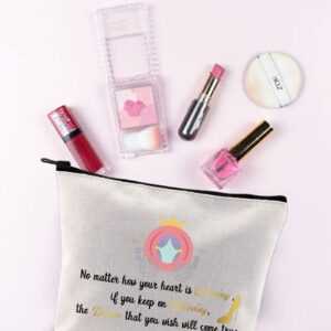 G2TUP Princess Fairy Tale Story Makeup bag Believing The Dream That You Wish Will Come True Carriage Princess Party Cosplay Gifts (Carriage Princess makeup bag)