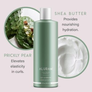 ALURAM Curl Conditioner, Clarifying Coconut Water Infused Hydration, Lightweight Moisture For Curly Hair, 12 Fl Oz