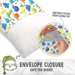 KeaBabies Toddler Pillowcase for 13X18 Pillow - Organic Toddler Pillow Case for Boy, Kids - 100% Natural Cotton Pillowcase for Miniature Sleepy Pillows - Pillow Sold Separately