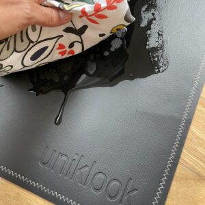 Uniklook Leather Portable Changing Pad for Baby- Vegan Leather Baby Changing Mat - Travel Baby Changing Mat - Baby Changing mat - Multipurpose Portable diaper change mat waterproof 14"x22"