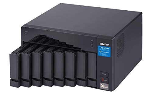 QNAP TVS-872XT-i7-16G-US Ultra-High Speed 8 Bay Thunderbolt™ 3 NAS. Intel® Core™ i7 6-Core Procssor, 16GB RAM