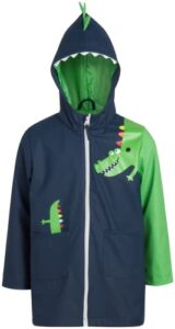 ixtreme boys’ raincoat - waterproof slicker shell windbreaker rain jacket (toddler/boy), size 7, navy baby alligator