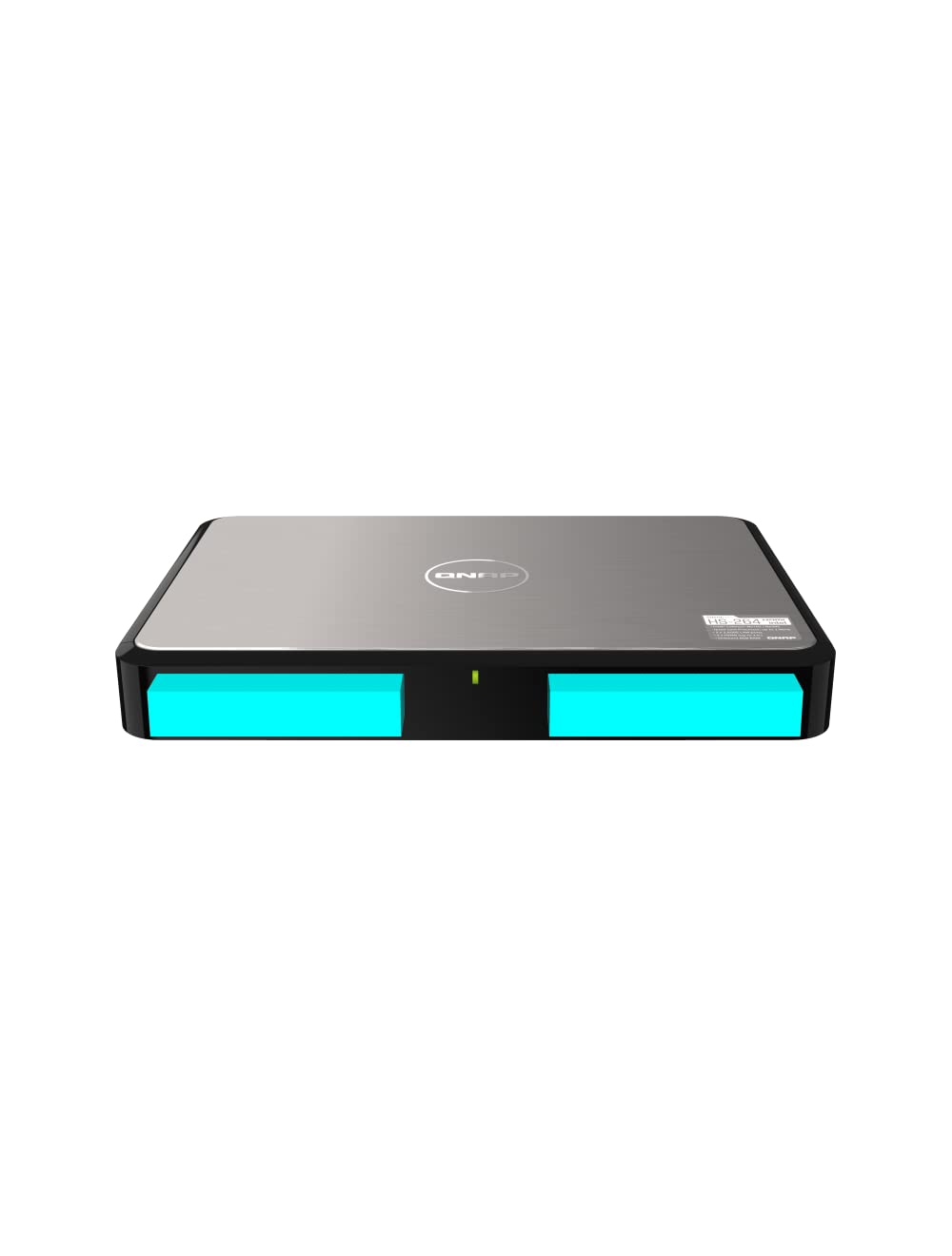 QNAP HS-264-8G-US 2 Bay with Intel N5105/N5095 Processor and 8GB DDR4 RAM Silent and Lightweight Home NAS for Multimedia Playback and Streaming with Dual HDMI 2.0 4K Output (Diskless)