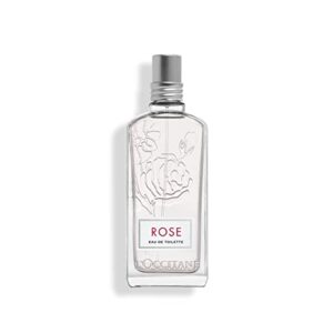 l'occitane rose eau de toilette 2.5 fl.oz|elegant and tender fragrance for women |notes of fresh greens, soft fruit, and delicate florals.