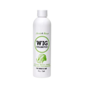 nicole & alyssa - wig shampoo for synthetic hair 8oz - soak & rinse, deep cleansing, revitalizes, moisturizes, detangles (pack of 1)