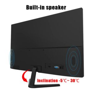 Prechen PC Monitors, 19 Inch Monitor 1440x900, 60 Hz, Computer Monitor with HDMI & VGA Interface, 5ms, Brightness 250 cd/m², Built-in Speaker LED Monitor for Laptop office