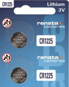 renata cr1225 batteries - 3v lithium coin cell 1225 battery (2 count)