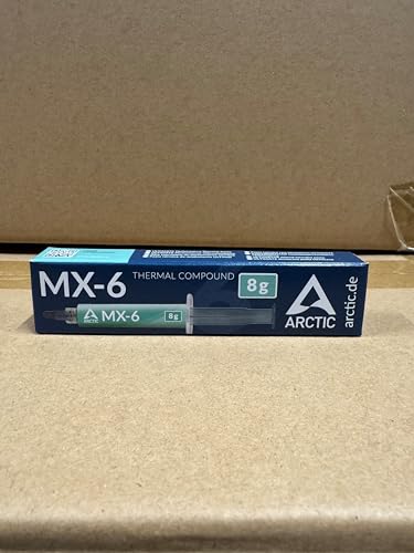 ARCTIC MX-6 (8 g) - Ultimate Performance Thermal Paste for CPU, Consoles, Graphics Cards, laptops, Very high Thermal Conductivity, Long Durability, Non-Conductive