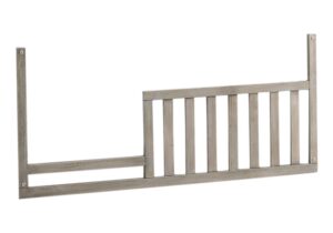 cc kits toddler bed safety guard rail for munire & echelon convertible cribs (ash grey)