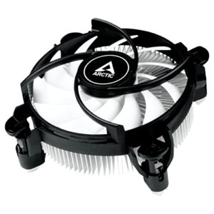 arctic alpine 17 lp - low-profile intel cpu cooler, intel lga 1700, 92 mm pwm fan, low installation height: 42.9 mm, 4-pin connection, 300-3000 rpm, tool-free push-pin installation, top blower